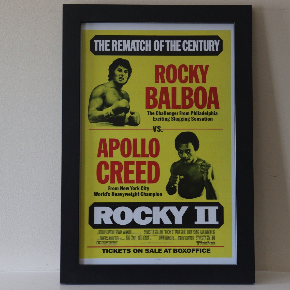 Rocky Vs Apollo Creed From Rocky 2.poster is Printed on Heavy | Etsy