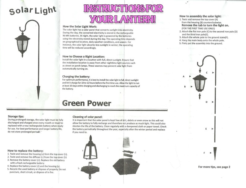 Disney Themed Tinkerbell Outdoor Solar Lantern - Style 2 - Etsy