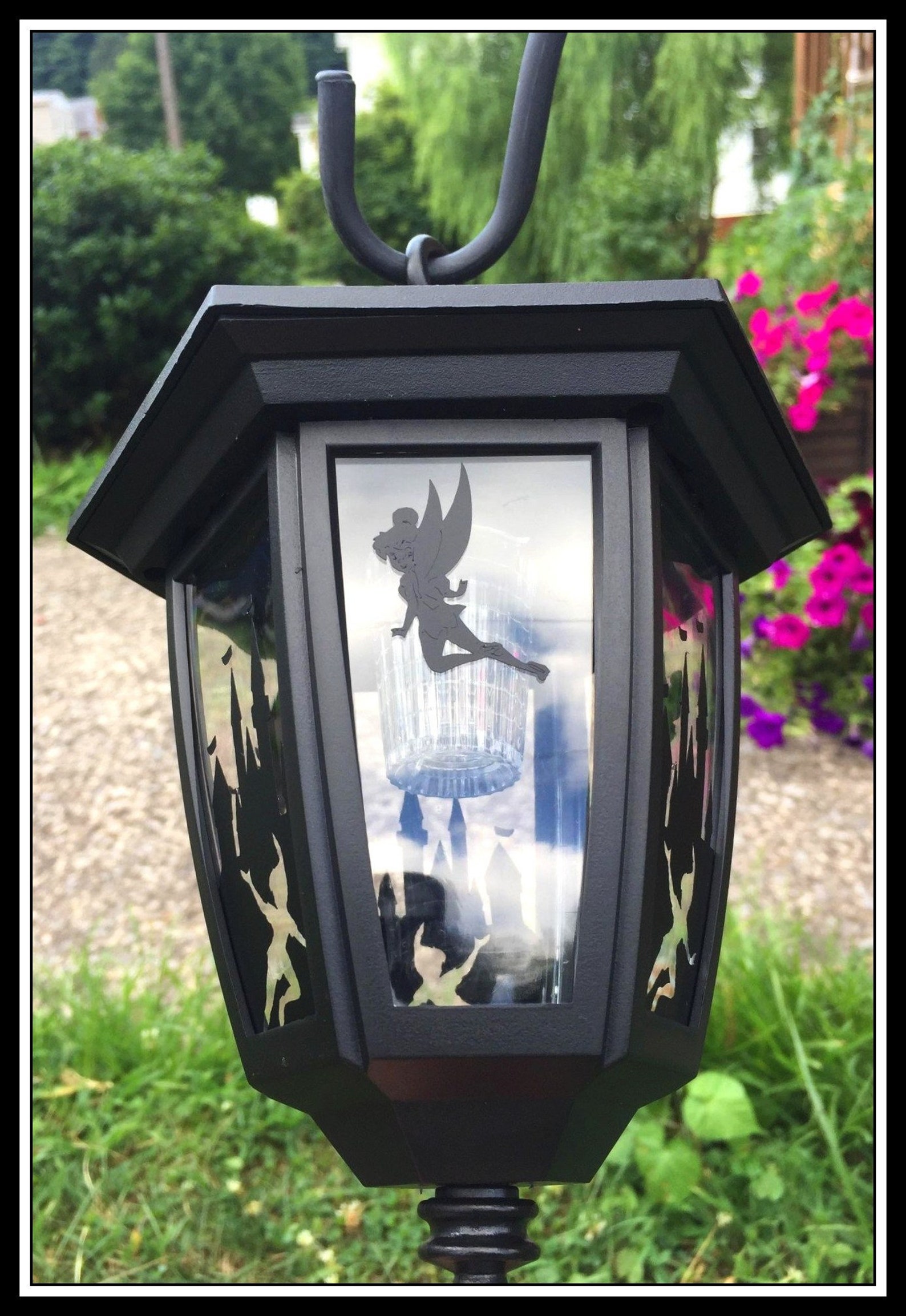 Disney Themed Tinkerbell and Peter Pan Themed Solar Lantern - Etsy