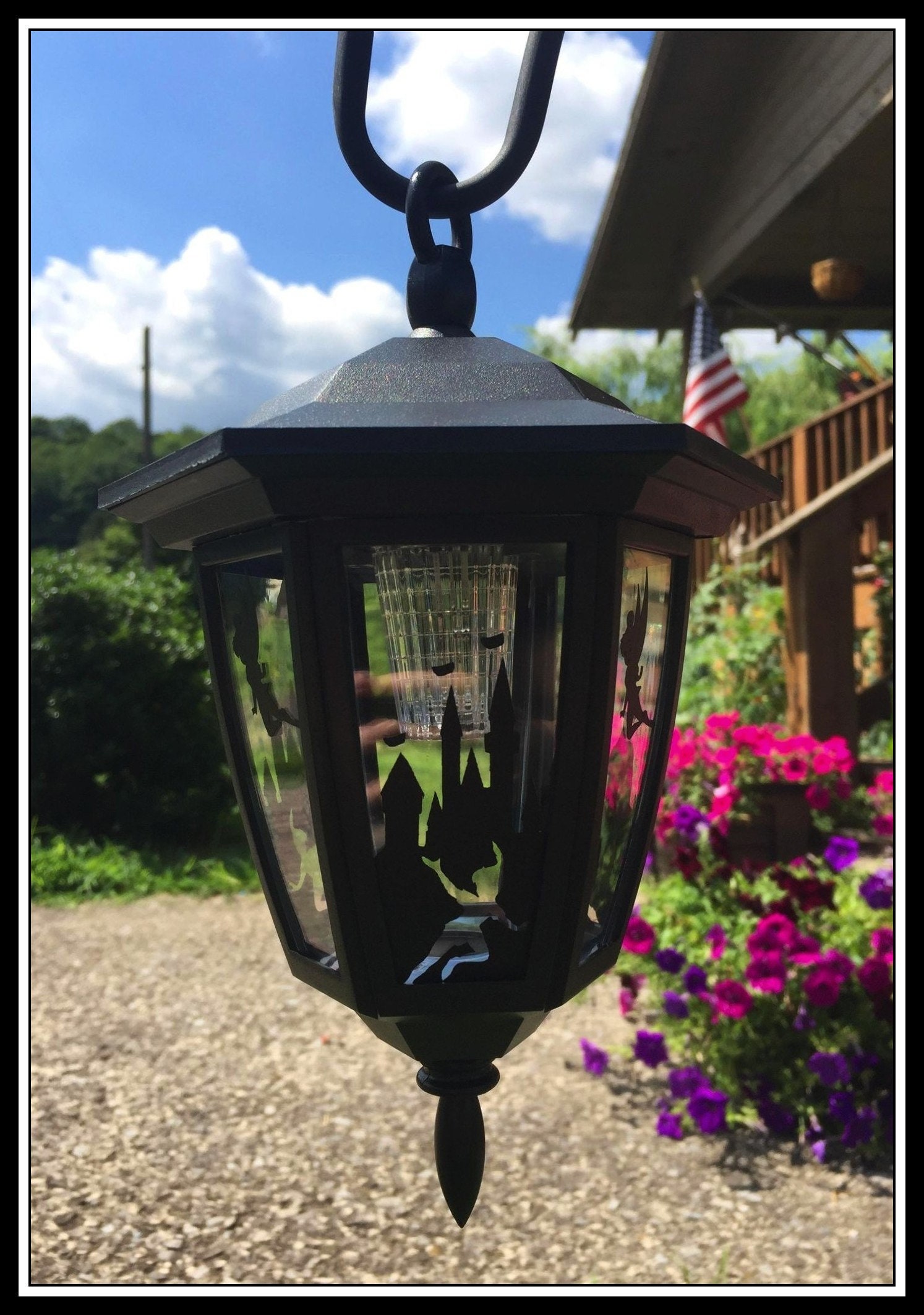 Disney Themed Tinkerbell and Peter Pan Themed Solar Lantern - Etsy