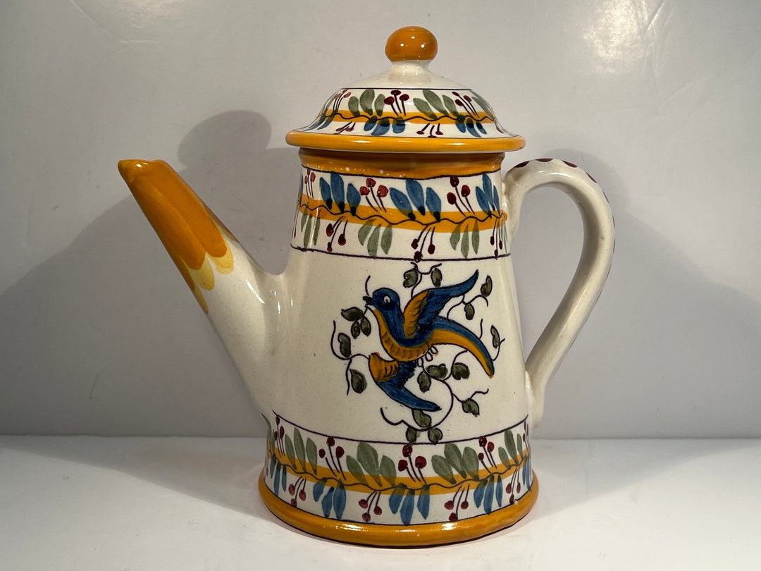 Portuguese V.L. Lisboa Hand Painted Ceramic Teapot - Made in Lisbon ...
