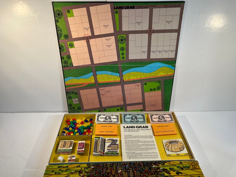 Land Grab Board Game the Game of Land Assembly and Development 1974 ...