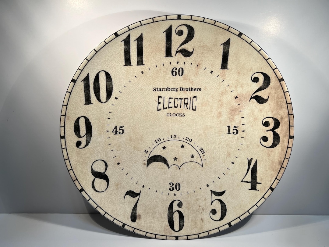 Vintage Clock Face Platter by Pottery Barn China Black Clock Motifs on ...