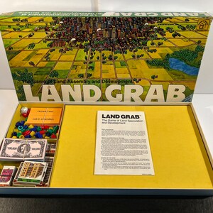 Land Grab Board Game the Game of Land Assembly and Development 1974 ...