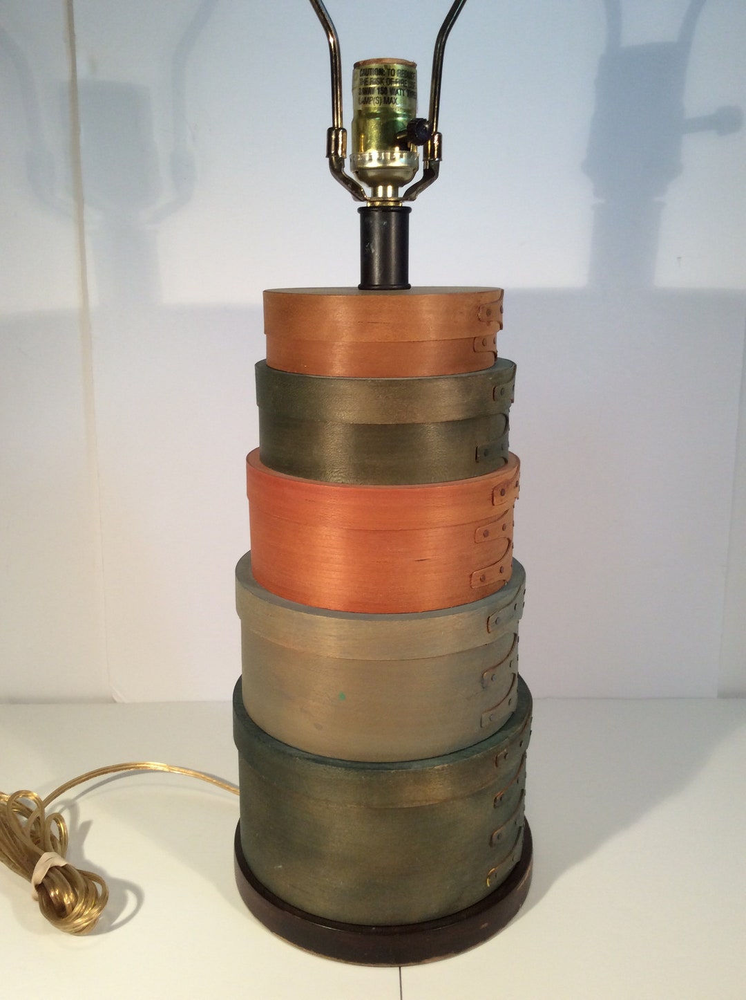 Tyndale Fredrick Cooper Stacked Shaker Box Lamp Made in Chicago ...