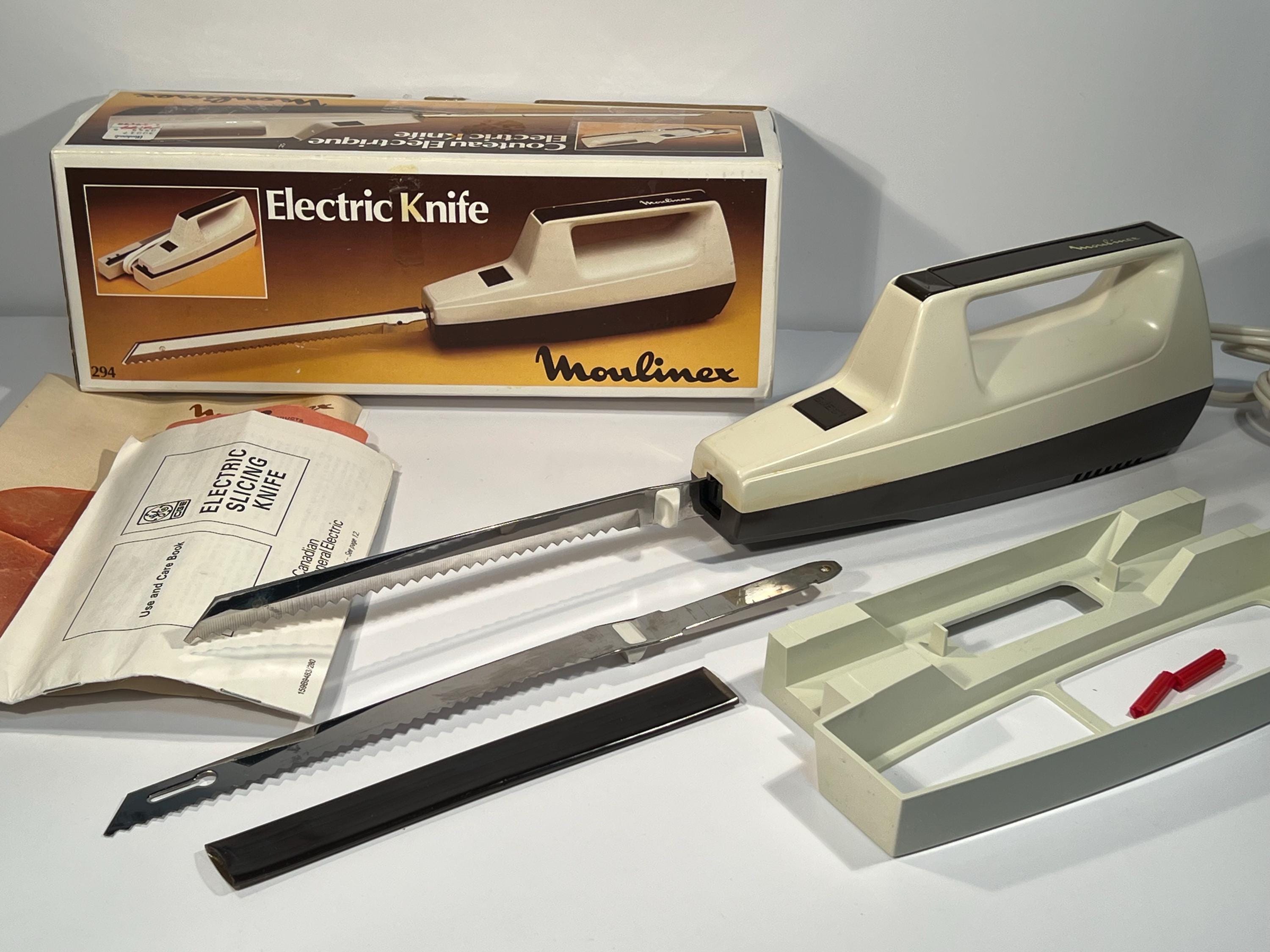 Moulinex Electric Knife Complete Set Model 294 Made in France Vintage ...