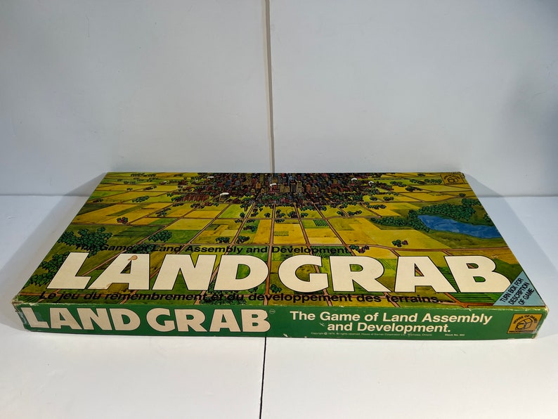 Land Grab Board Game the Game of Land Assembly and Development 1974 ...