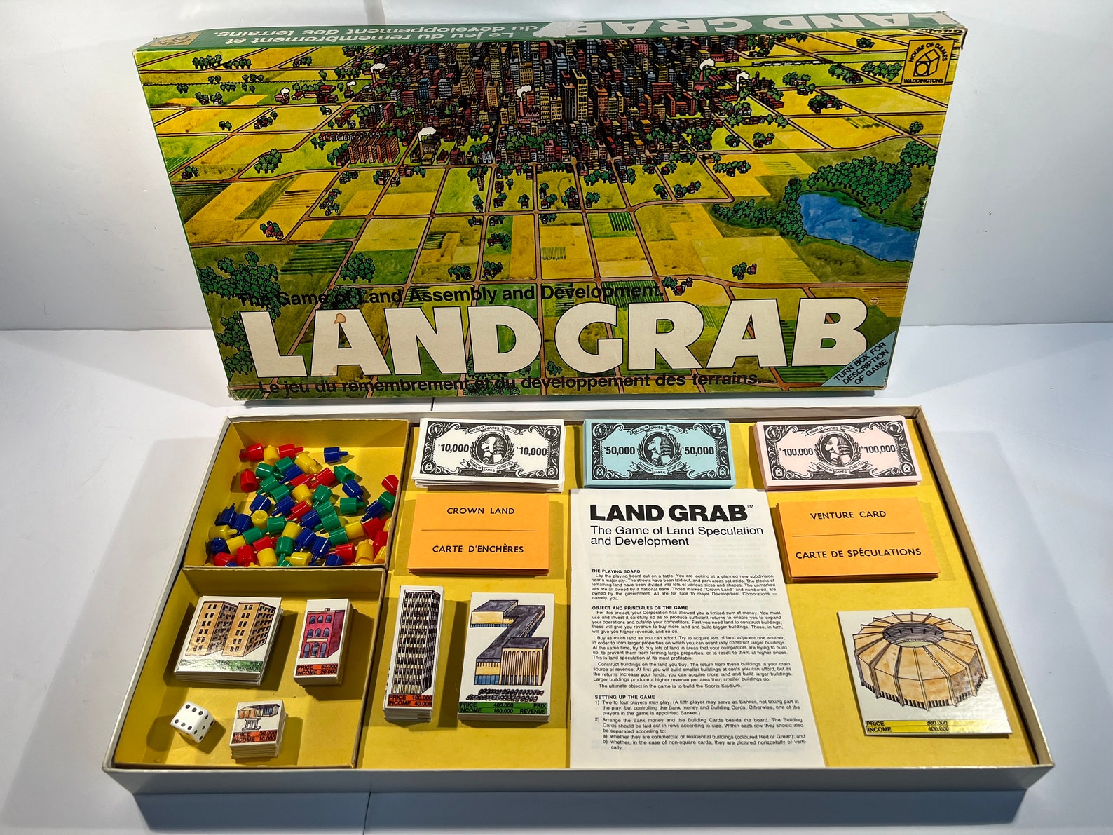 Land Grab Board Game the Game of Land Assembly and Development 1974 ...