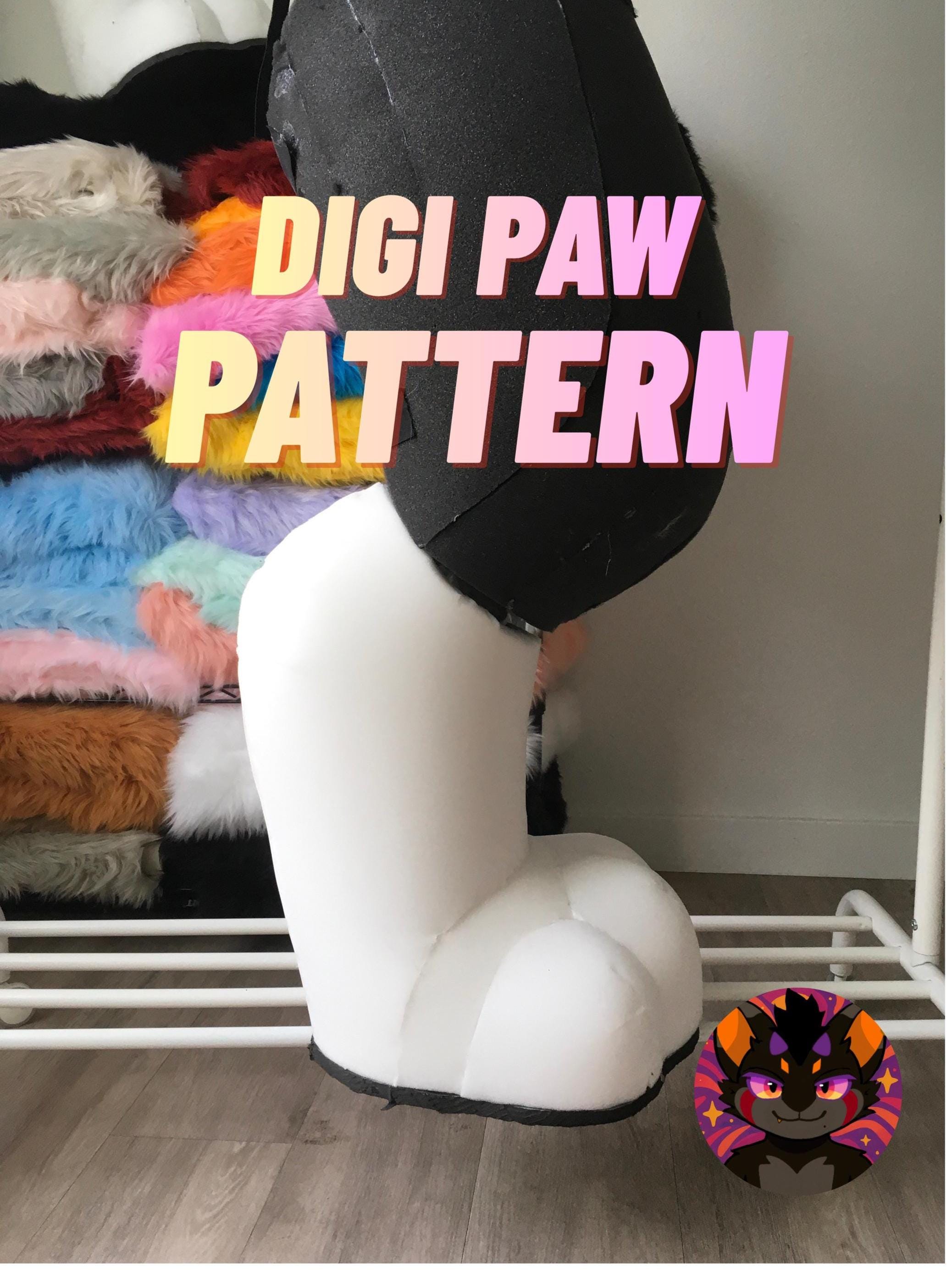 Digigrade Foam Base Feetpaw Pattern - Etsy