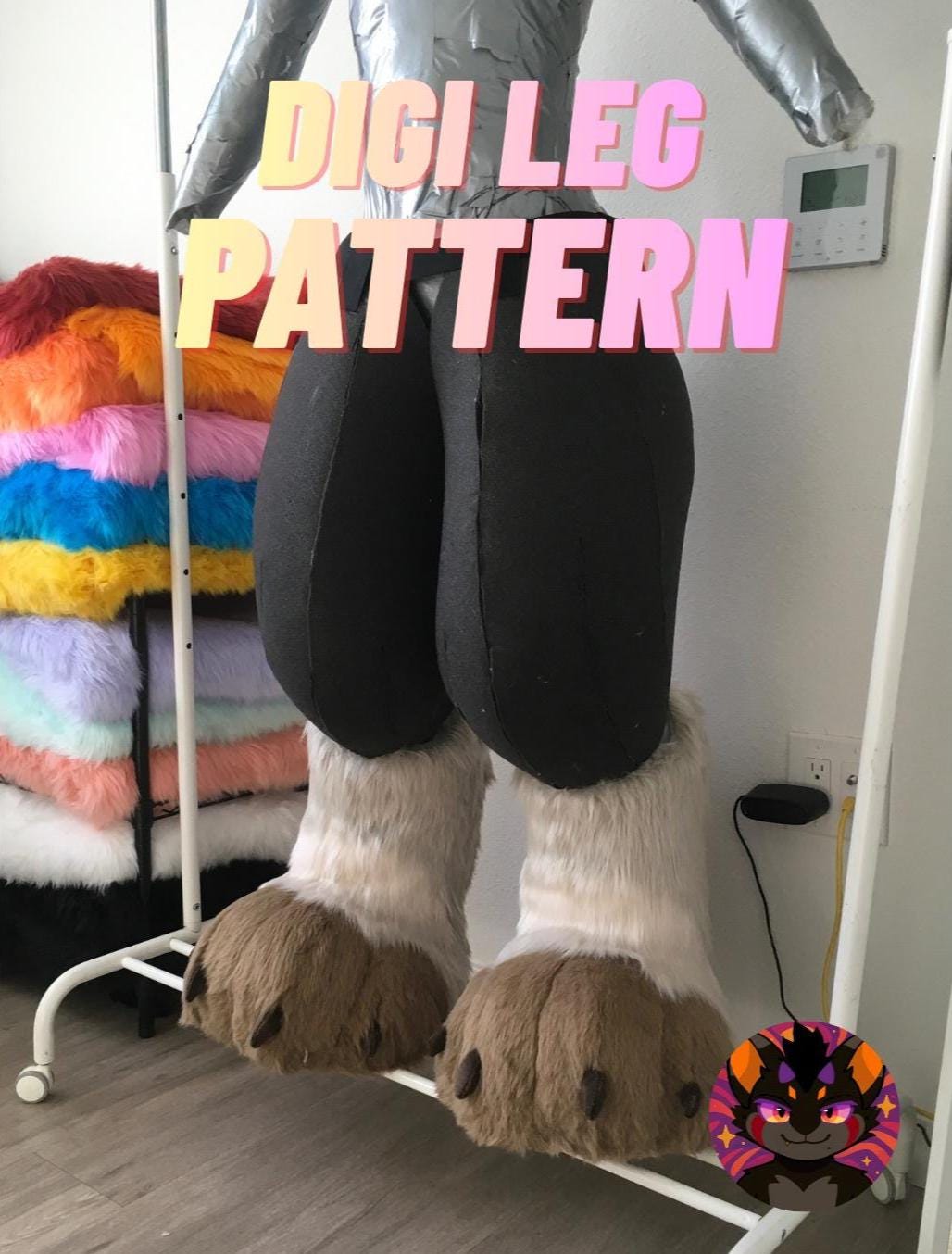 Digigrade Leg Foam Padding Pattern - Etsy