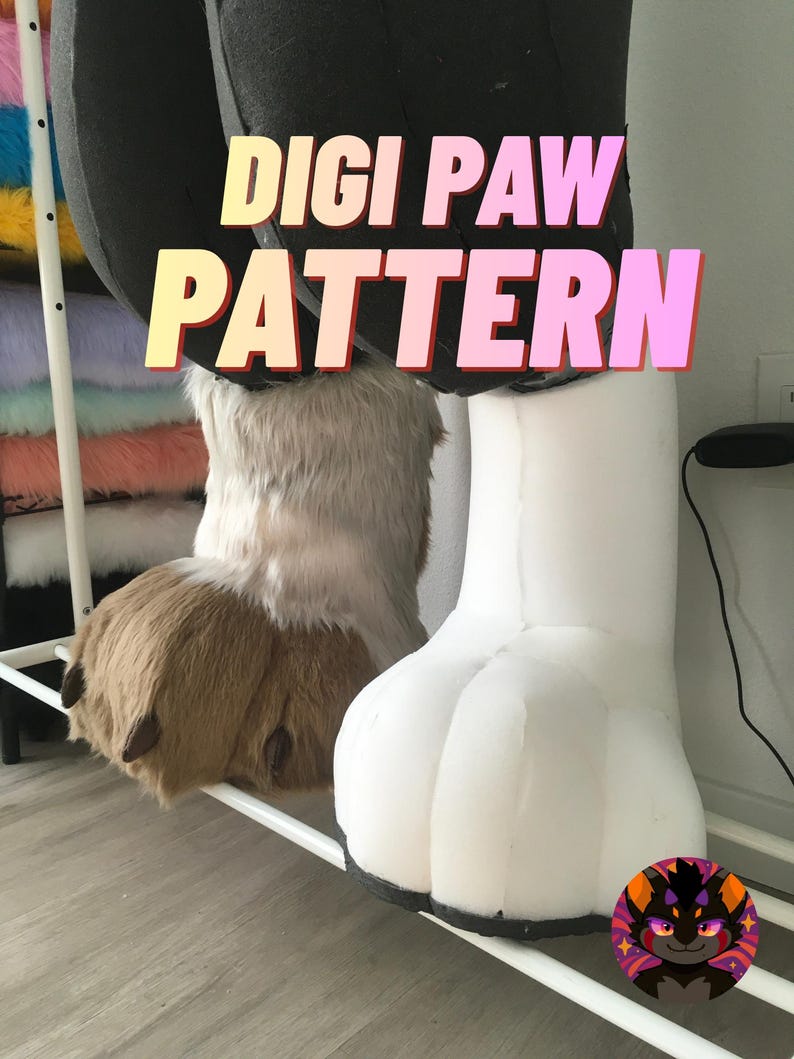 Digigrade Feetpaw Foam Base Pattern - Etsy