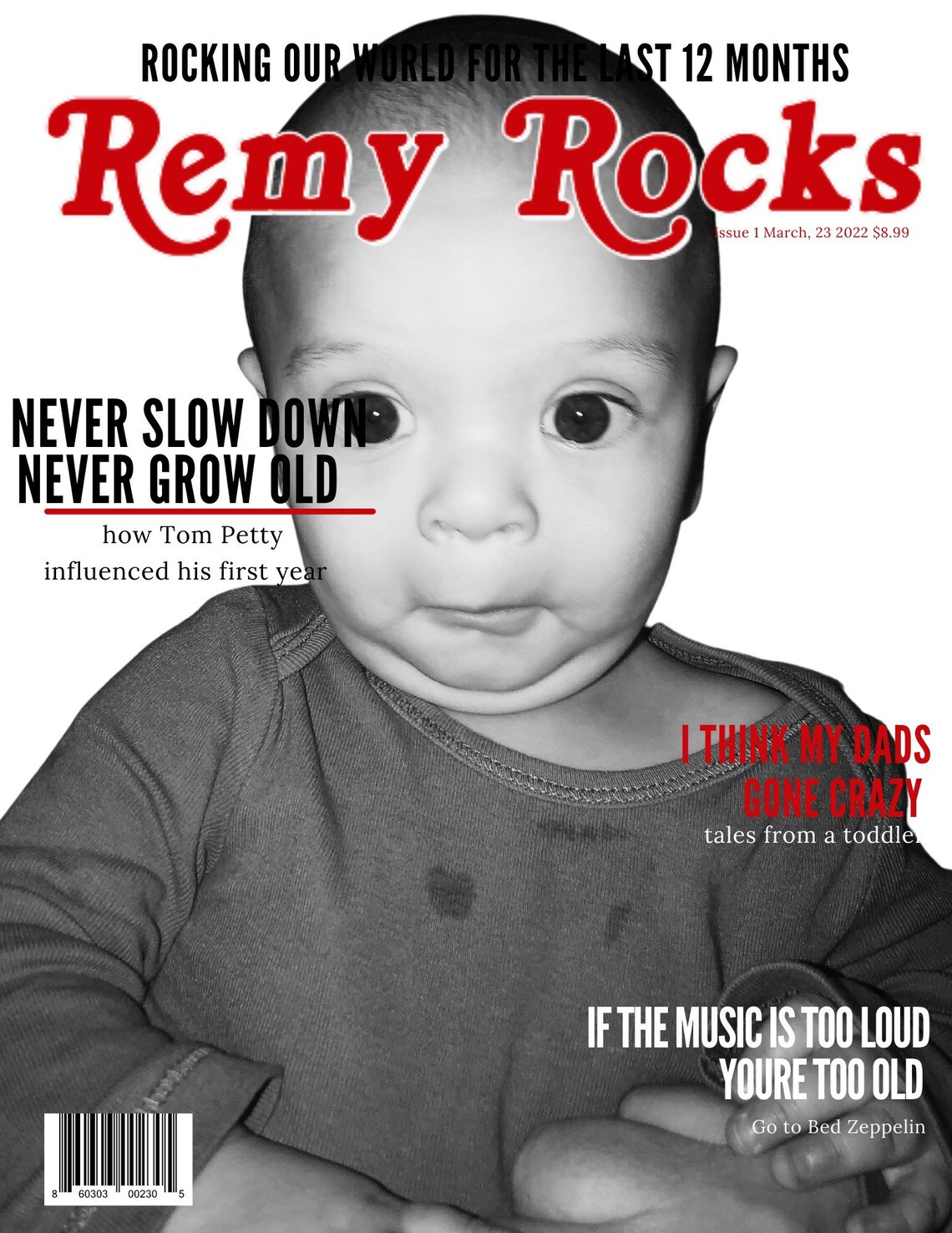 Custom Personalized ONE ROCKS Poster First Birthday (PDF or Print) - Etsy