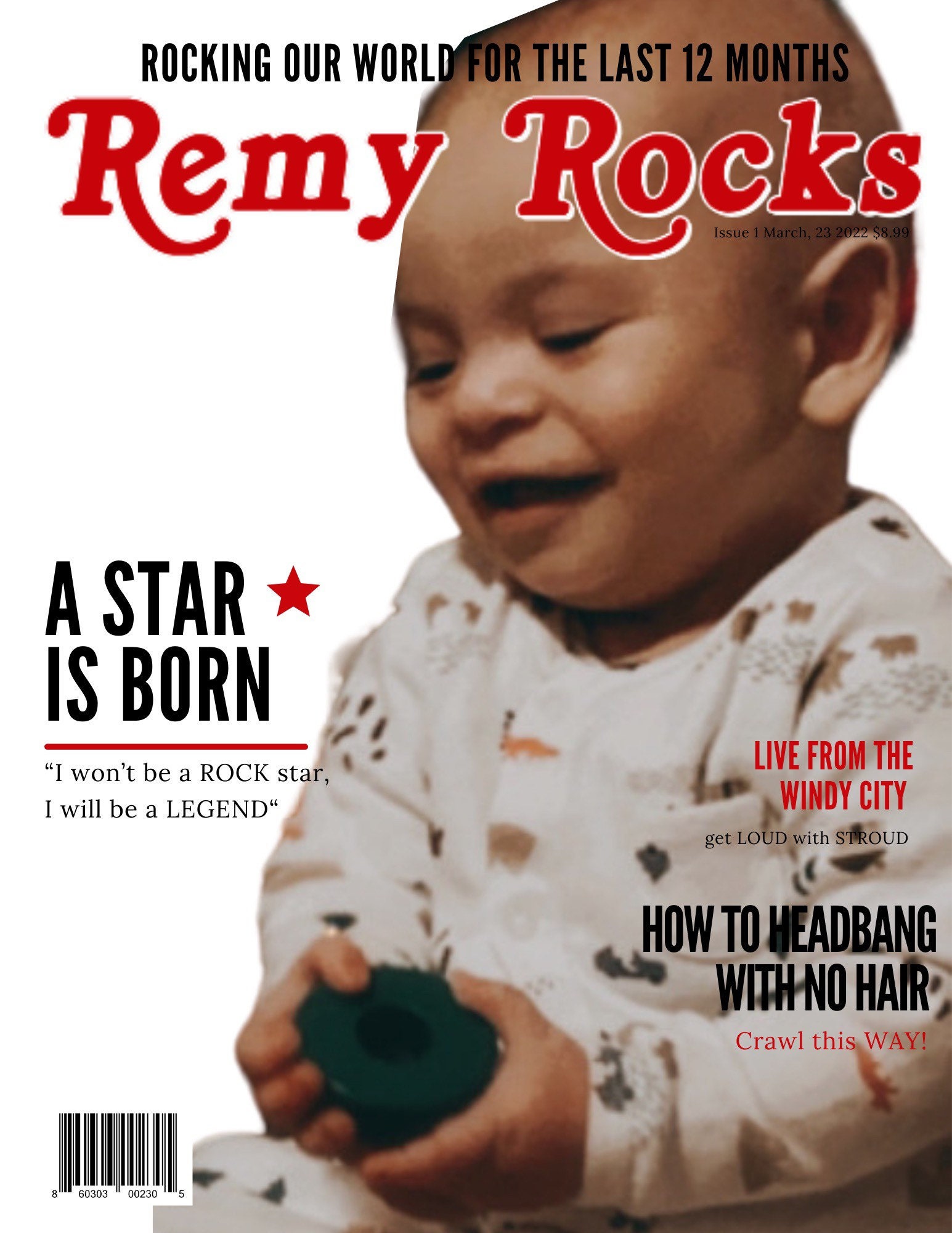 Custom Personalized ONE ROCKS Poster First Birthday (PDF or Print) - Etsy