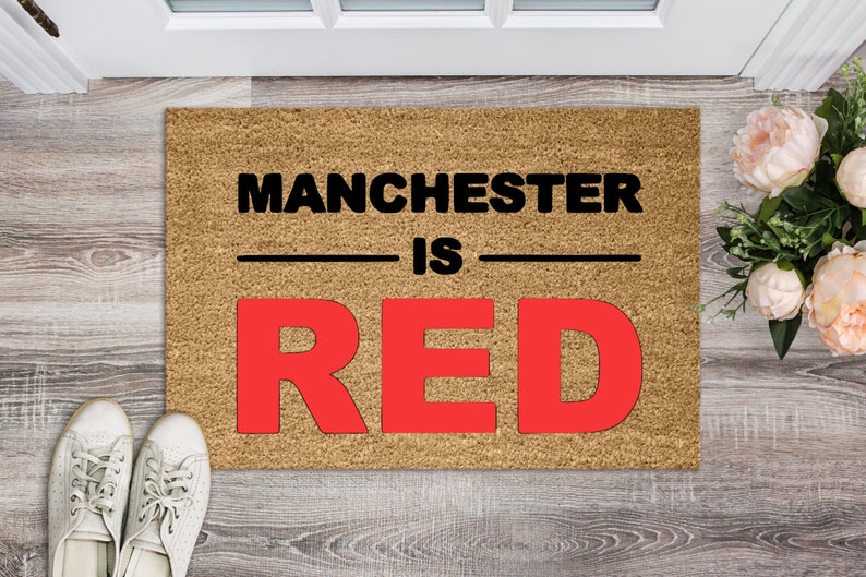 Manchester is Red Doormat - Etsy UK