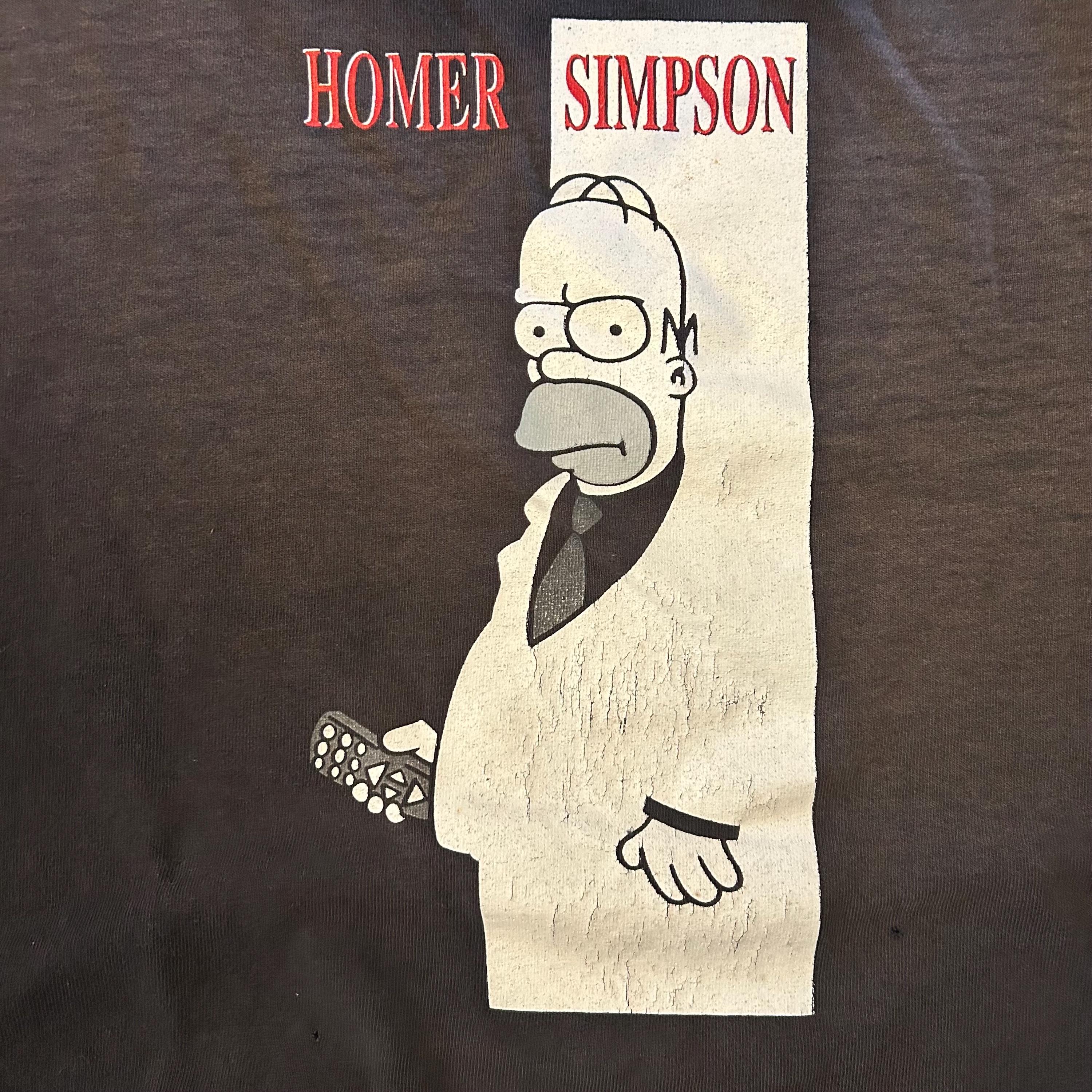 Vintage the Simpsons Homer Simpson Scarface Parody Cartoon Kidcore T ...