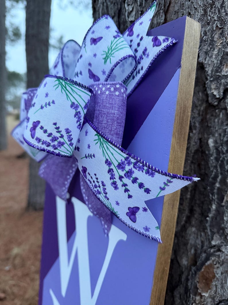 Tall Purple Welcome Sign, Home Decor, Porch Decor - Etsy