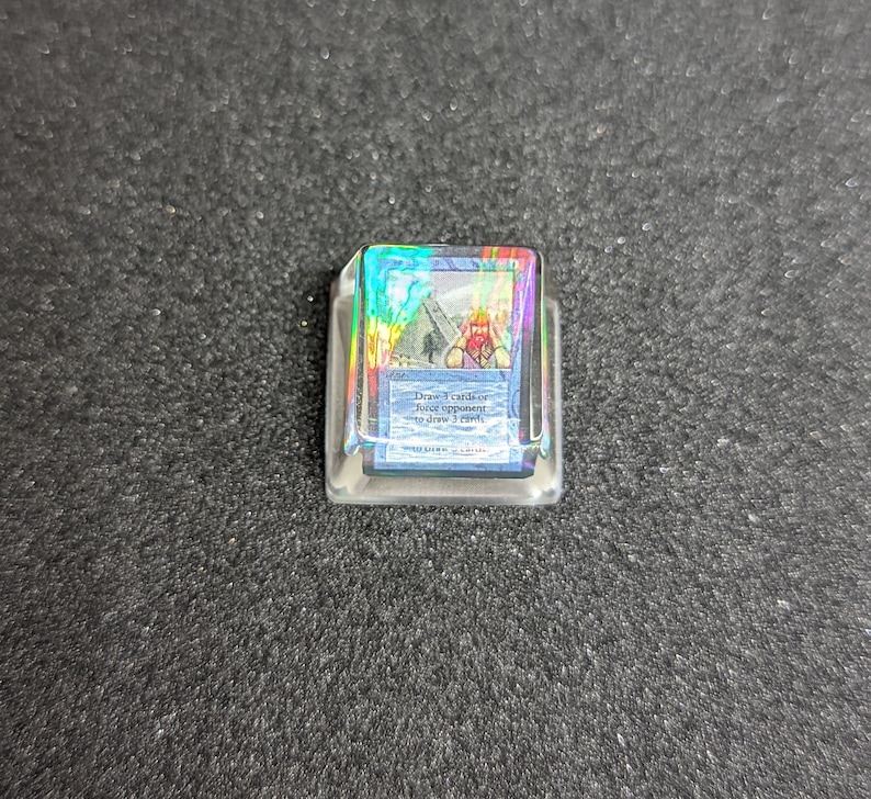 Miniature MTG Holographic Card Keycaps - Etsy