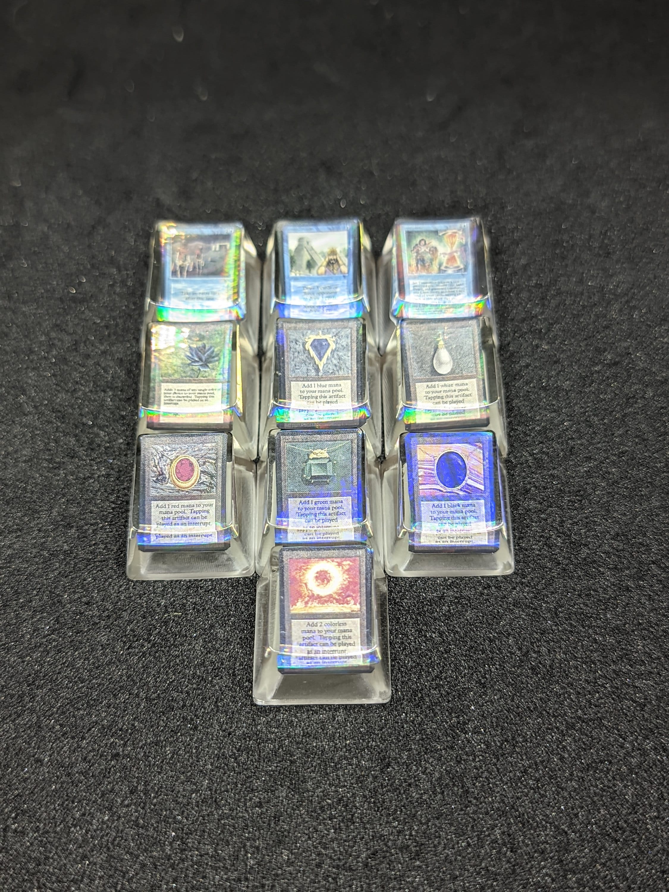 Miniature MTG Holographic Card Keycaps - Etsy
