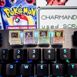Miniature Holo Pokemon Card Keycaps - Base Set - Etsy