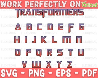 Transformers Alphabet Font - Etsy