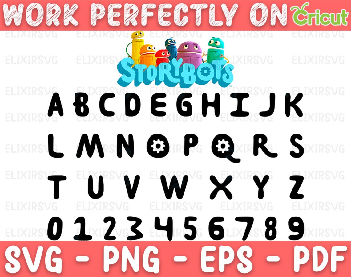 Ask Storybots Font SVG Ask Storybots Alphabet Ask Storybots - Etsy Ireland
