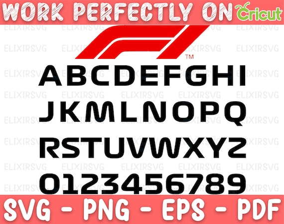 Formula 1 Font SVG Formula 1 Alphabet Formula 1 Letters - Etsy Australia