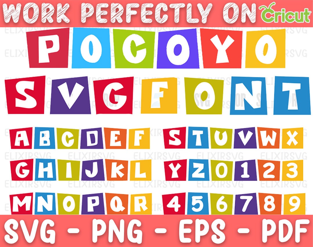 Pocoyo Font SVG Pocoyo Alphabet Pocoyo Letters Pocoyo Text - Etsy Hong Kong
