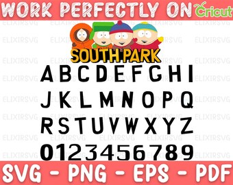 South Park Text Svg - Etsy