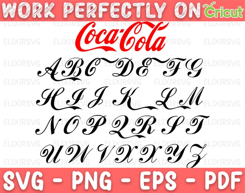 Coca Cola Schriftart SVG Coca Cola Font Bundle Coca Cola SVG - Etsy