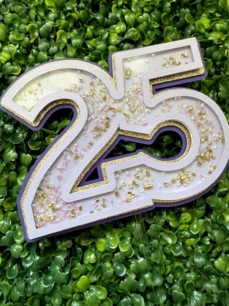 3D Custom Number Birthday Cake Topper, Personalized Age Number Birthday ...