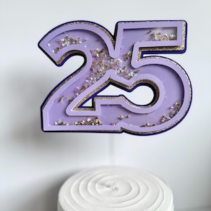 3D Custom Number Birthday Cake Topper, Personalized Age Number Birthday ...