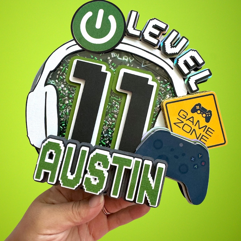 Gaming Cake Topper - Etsy