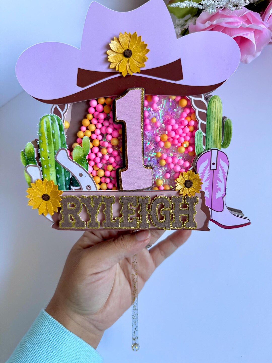 First Rodeo Cake Topper, First Birthday Cake Topper, Rodeo Party Decor ...