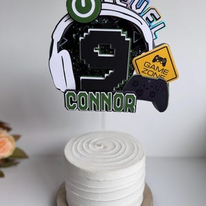 Video Game Birthday Cake Topper, Gaming Birthday Party Decor, Gaming ...