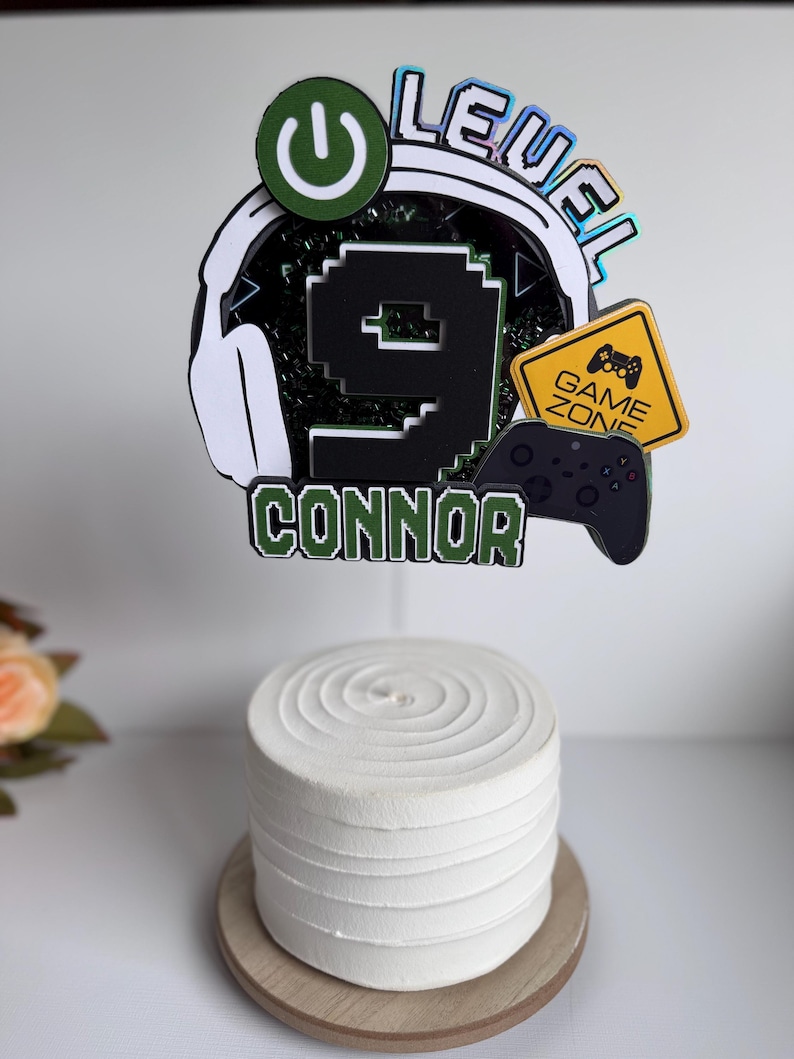 Video Game Birthday Cake Topper, Gaming Birthday Party Decor, Gaming ...