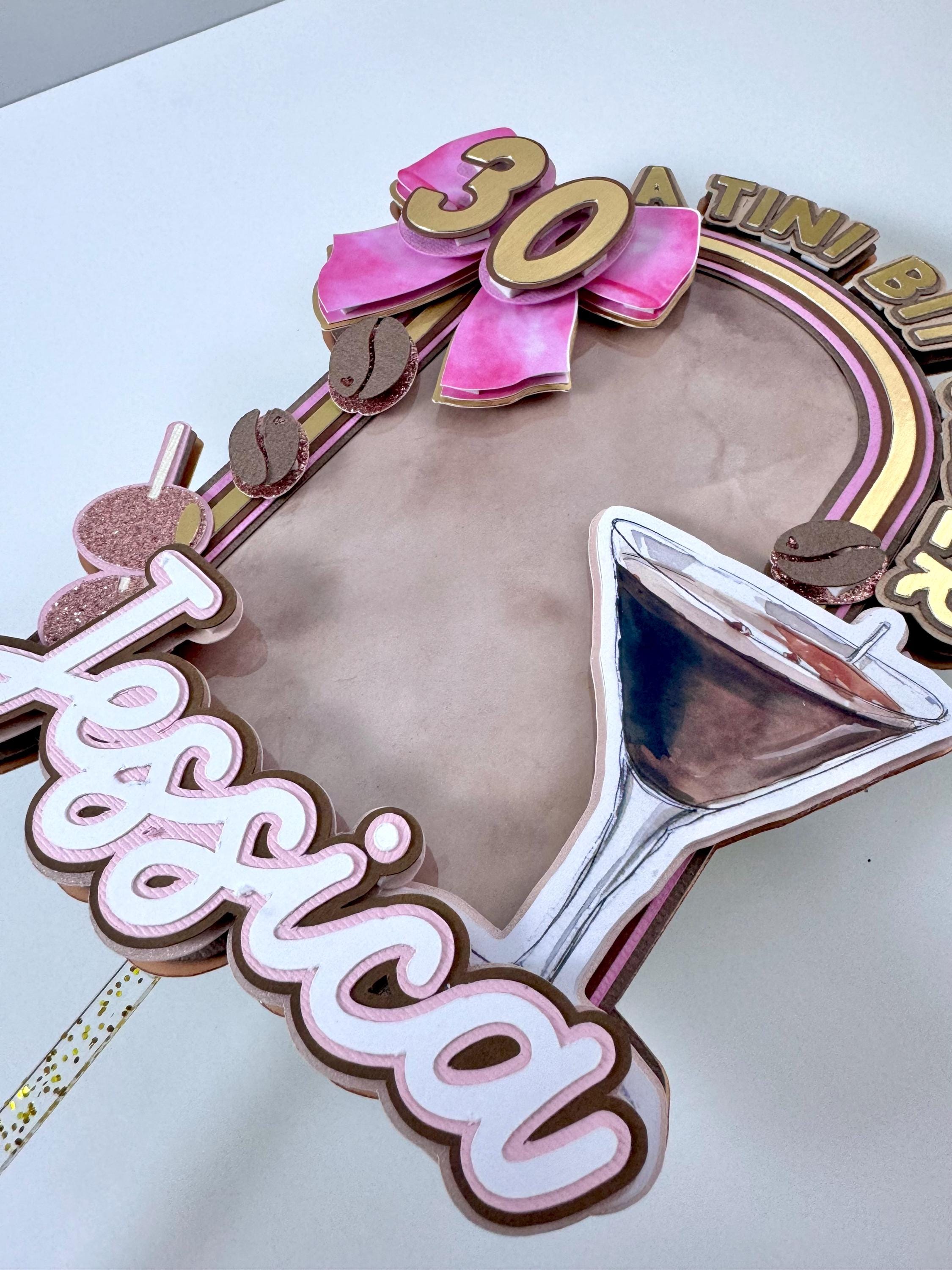 A Tini Bit Older Cake Topper, Martini Themed Birthday Party Decor ...