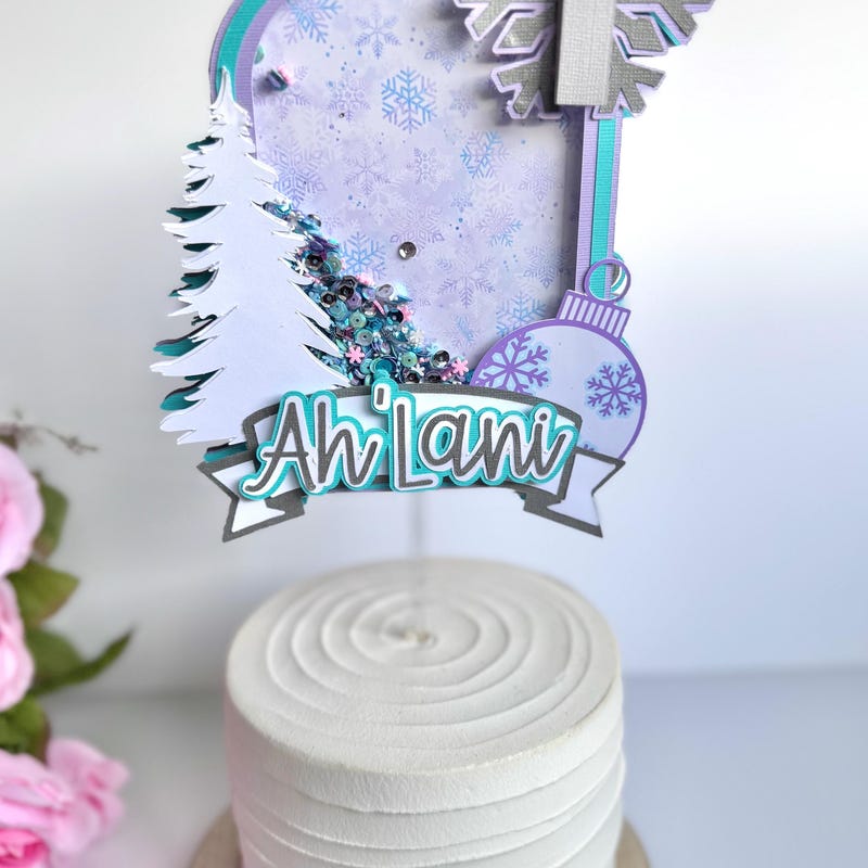 Winter Cake Topper - Etsy