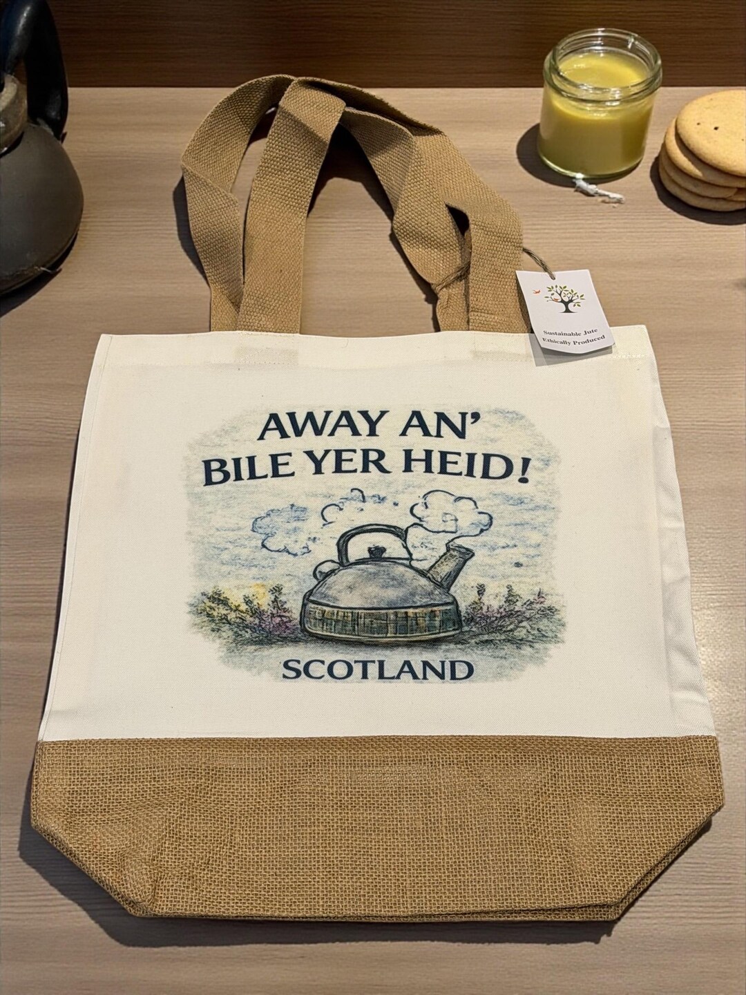 Scottish Shopping Bag - Away an Bile Yer Heid! - Etsy