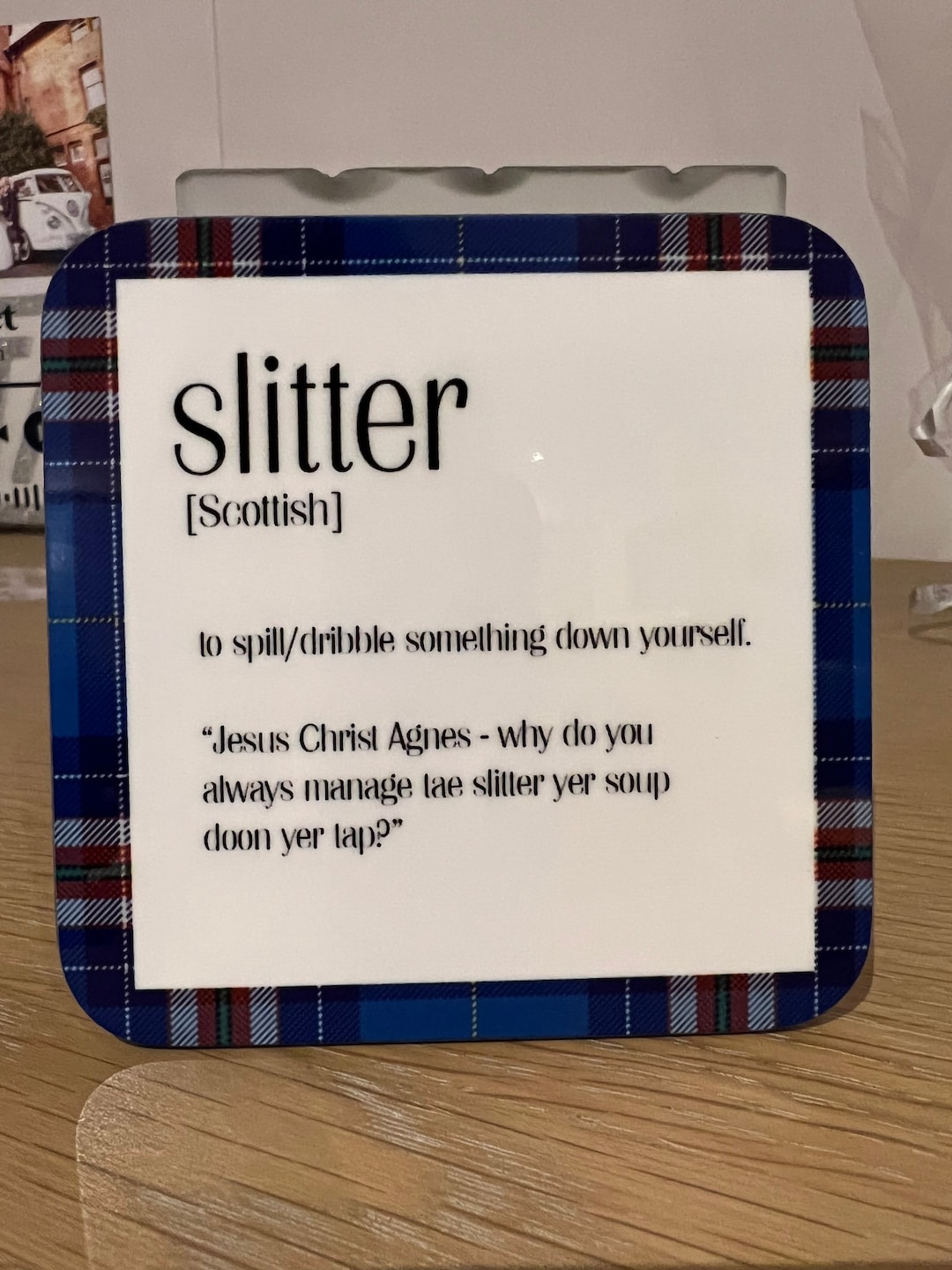 1 X Slitter Scottish Dialect Coaster - Etsy