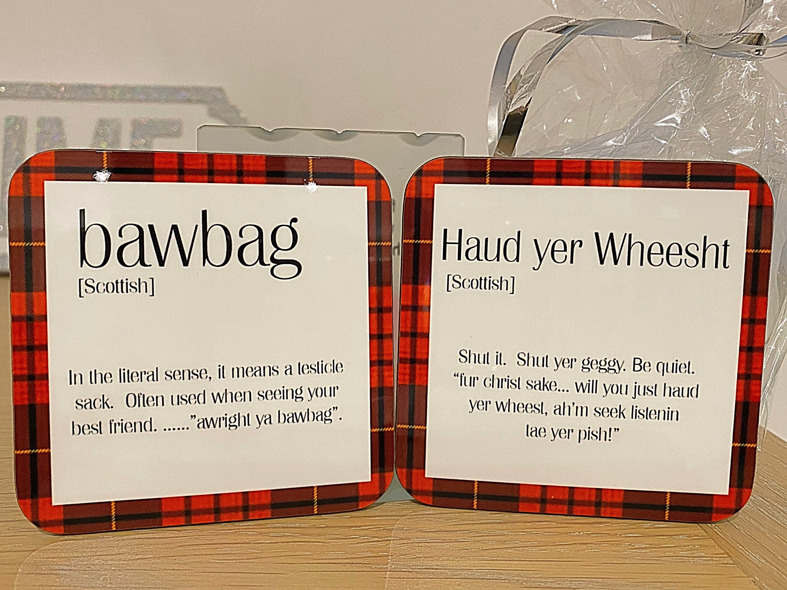 Scottish Coaster Set Scottish Insults Set of 12 Coasters - Etsy