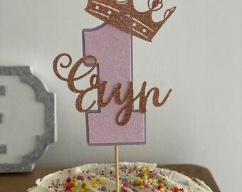 Princess Cake Topper. PERSONALIZED First Birthday Cake Topper. Smash ...