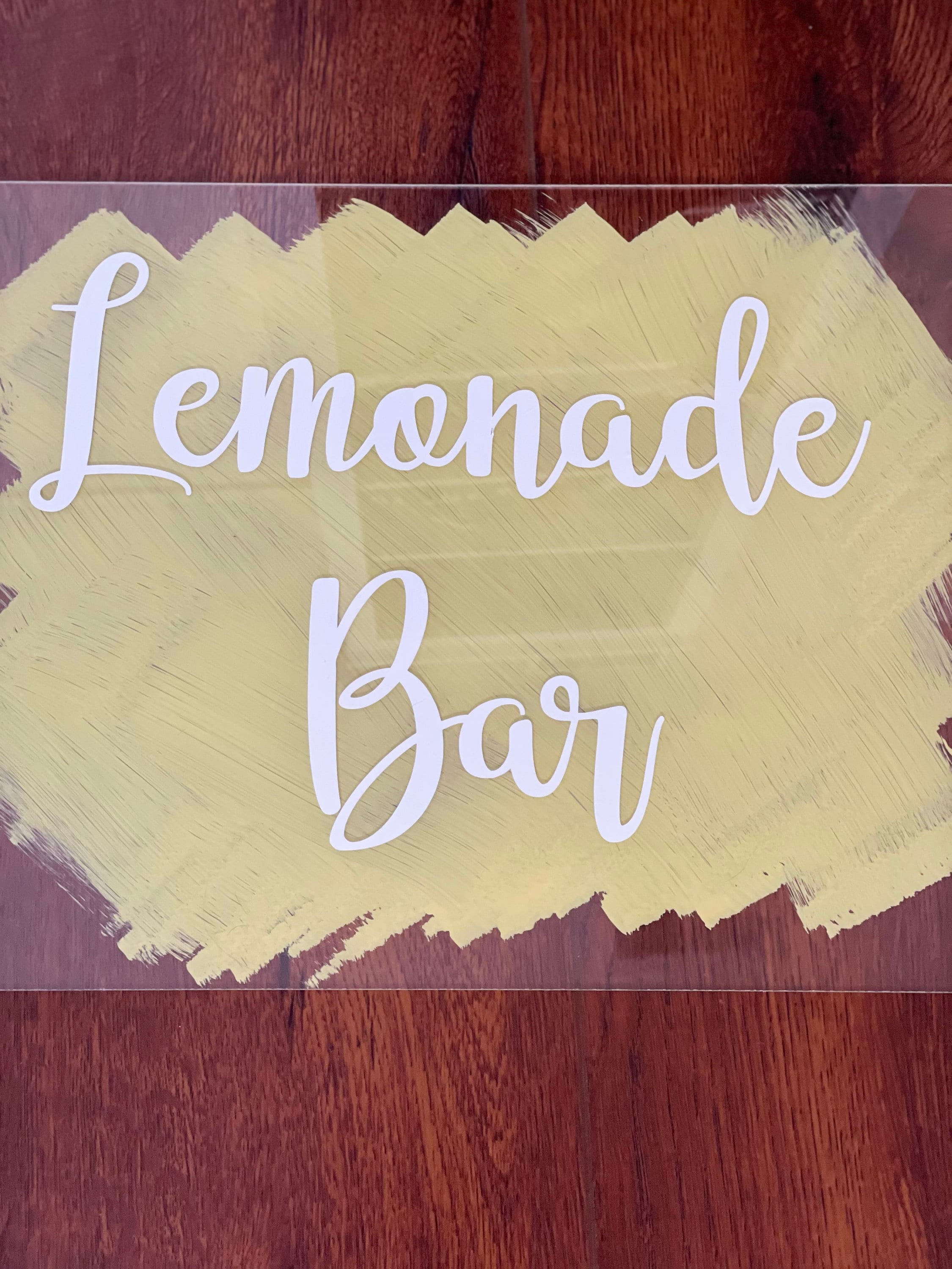 Lemonade Bar Sign - Etsy