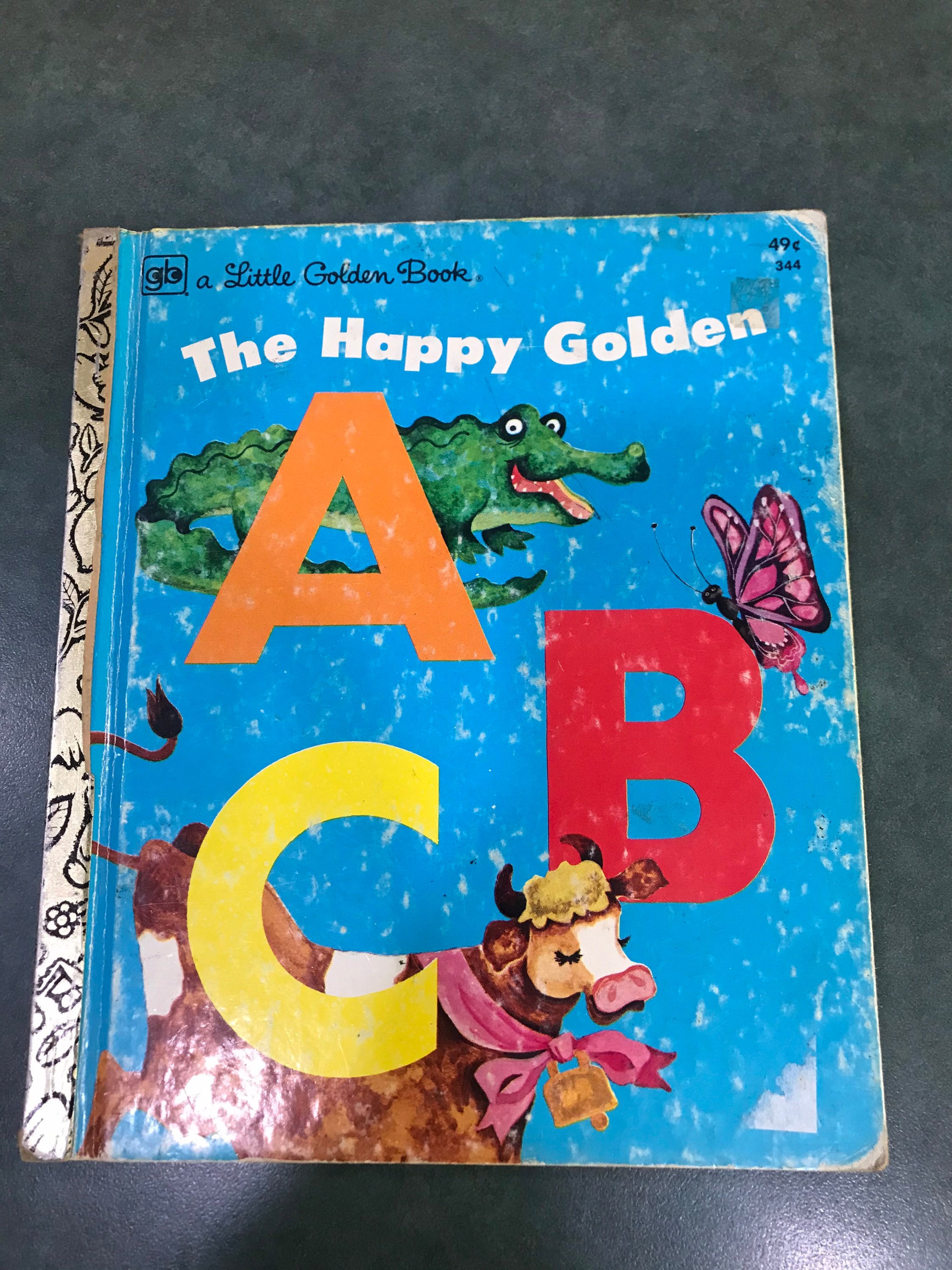 The Happy Golden ABC Book, Little Golden Book, No.344, Vintage ...