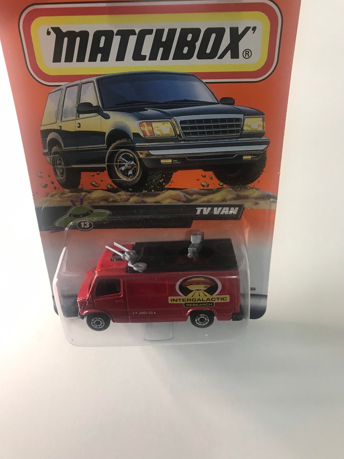 Matchbox, 1998, #62, TV Van, Intergalactic Research Van, Mattel, Mattel ...