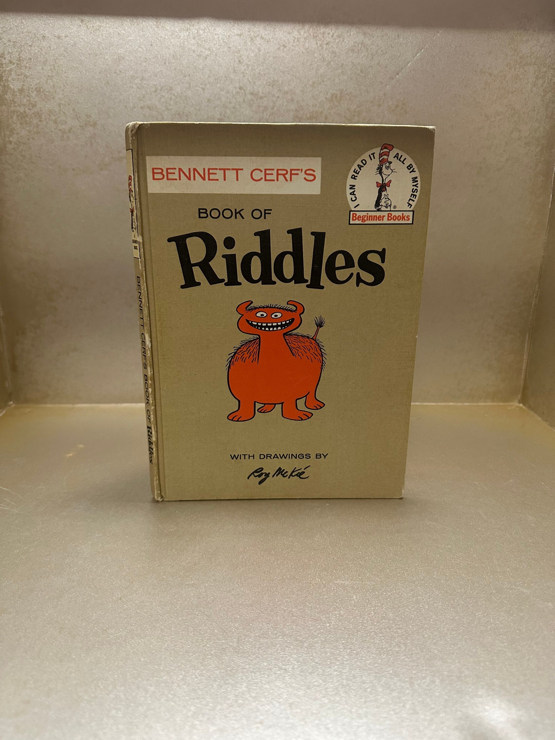 Bennett Cerf's Book of Riddles, Dr Seuss, Dr. Seuss Book, Vintage Book ...