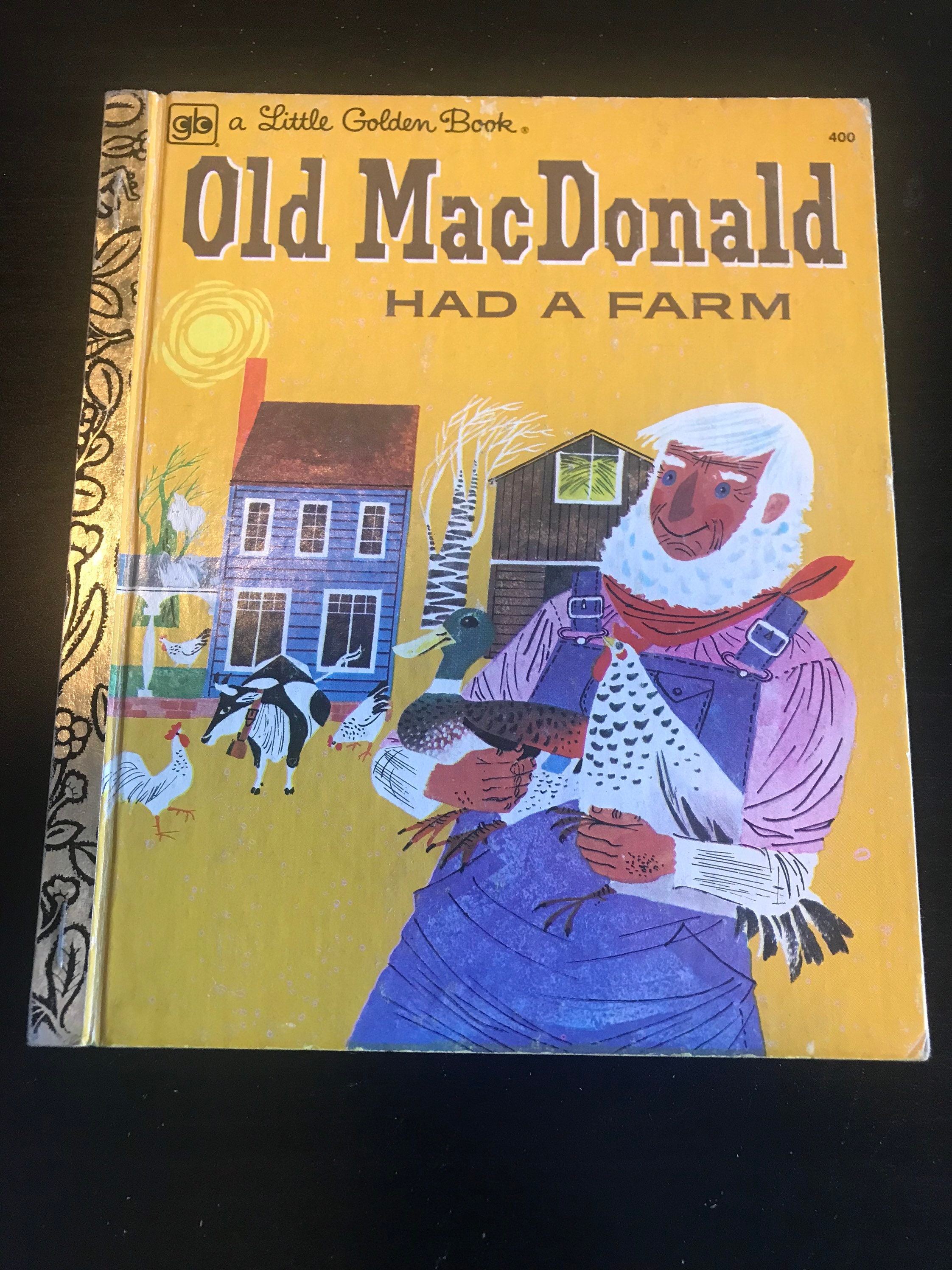 Old Macdonald Had A Farm, 1978, Little Golden Book, Vintage, Children's ...
