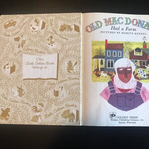 Old Macdonald Had A Farm, 1978, Little Golden Book, Vintage, Children's ...