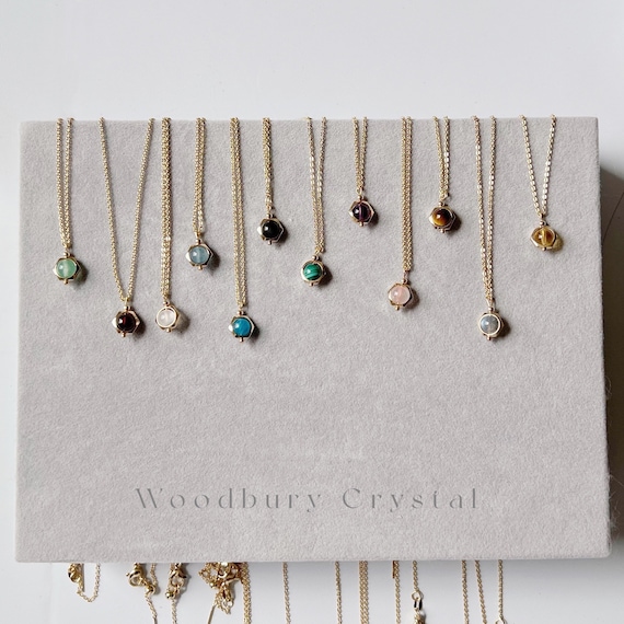 Natural Crystals Necklace dainty Crystal Necklacechakra - Etsy
