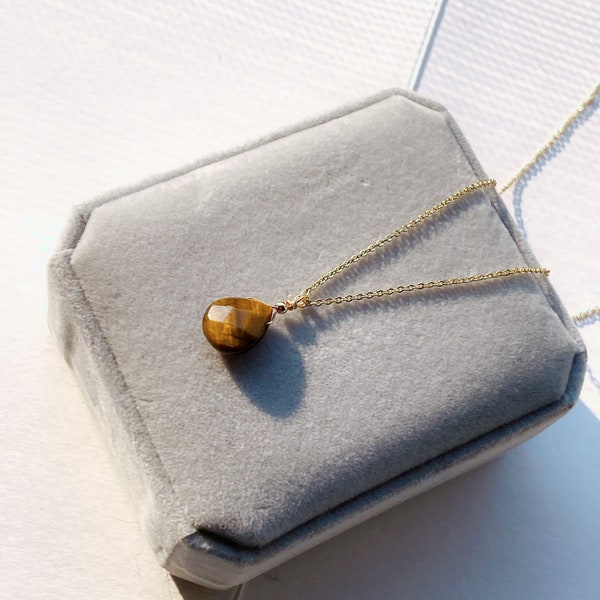 Tiger's Eye Necklace - Etsy