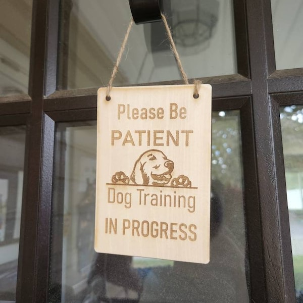 Training in Progress Sign - Etsy